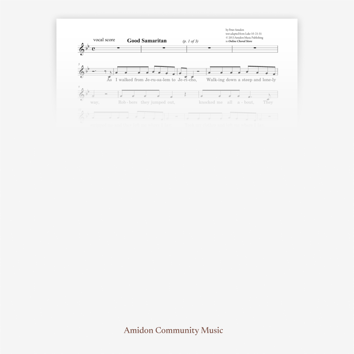 Good Samaritan – Amidon Community Music