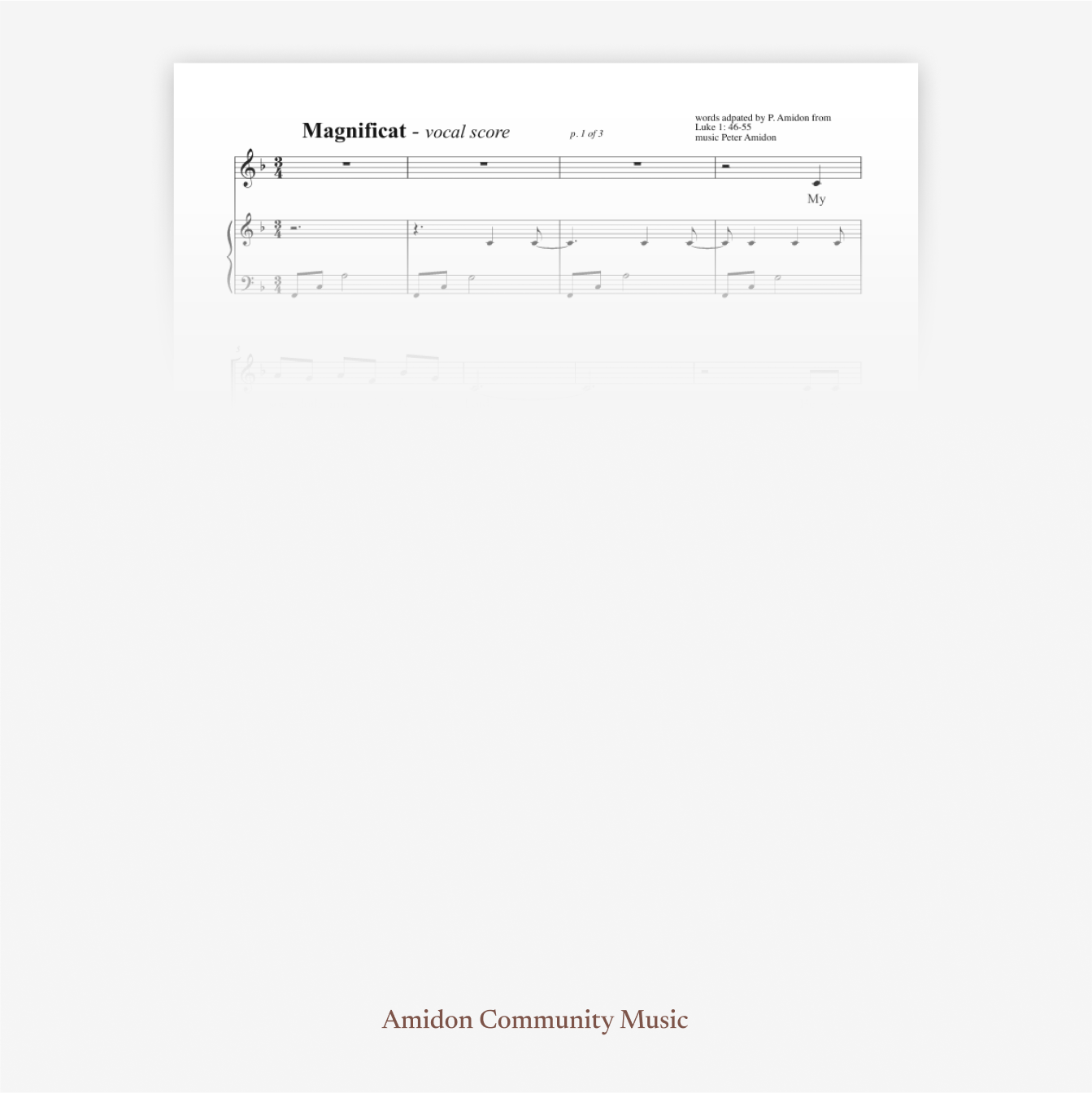 Magnificat – Amidon Community Music