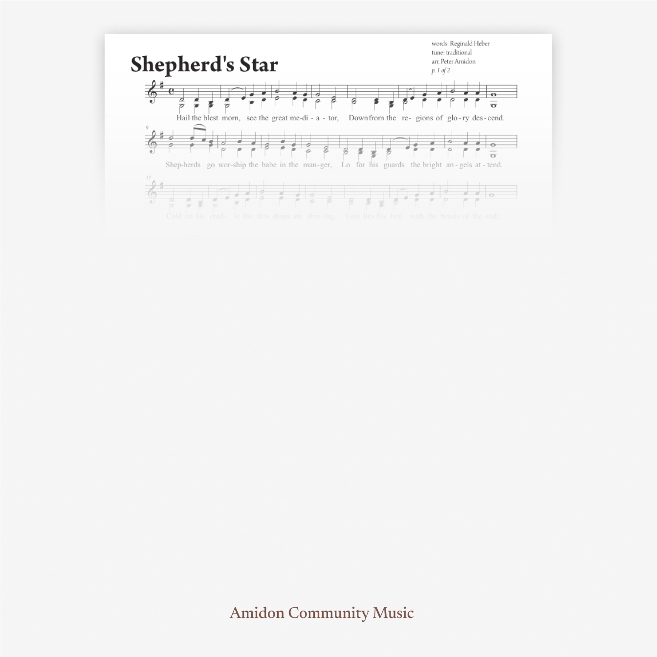 Shepherd's Star – Amidon Community Music